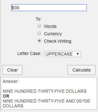 In Google sheets , there is so spell number formulae or number to words ...