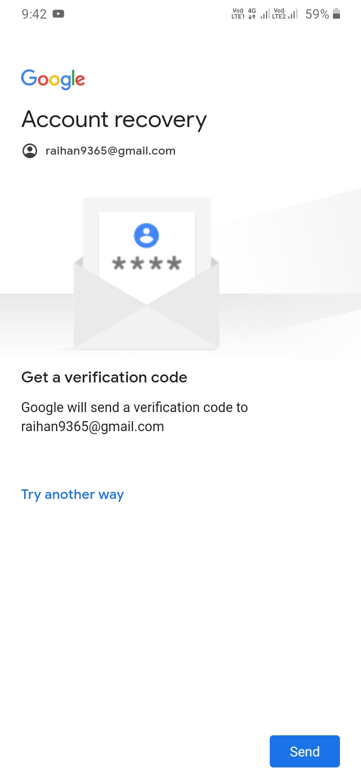 Google Couldn T Verify That Account Belongs To You Google Account