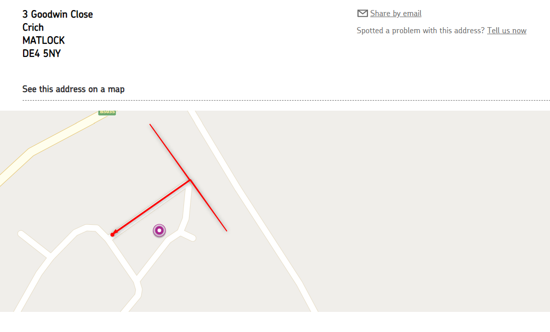 Incorrect Post Code Location - Google Maps Community