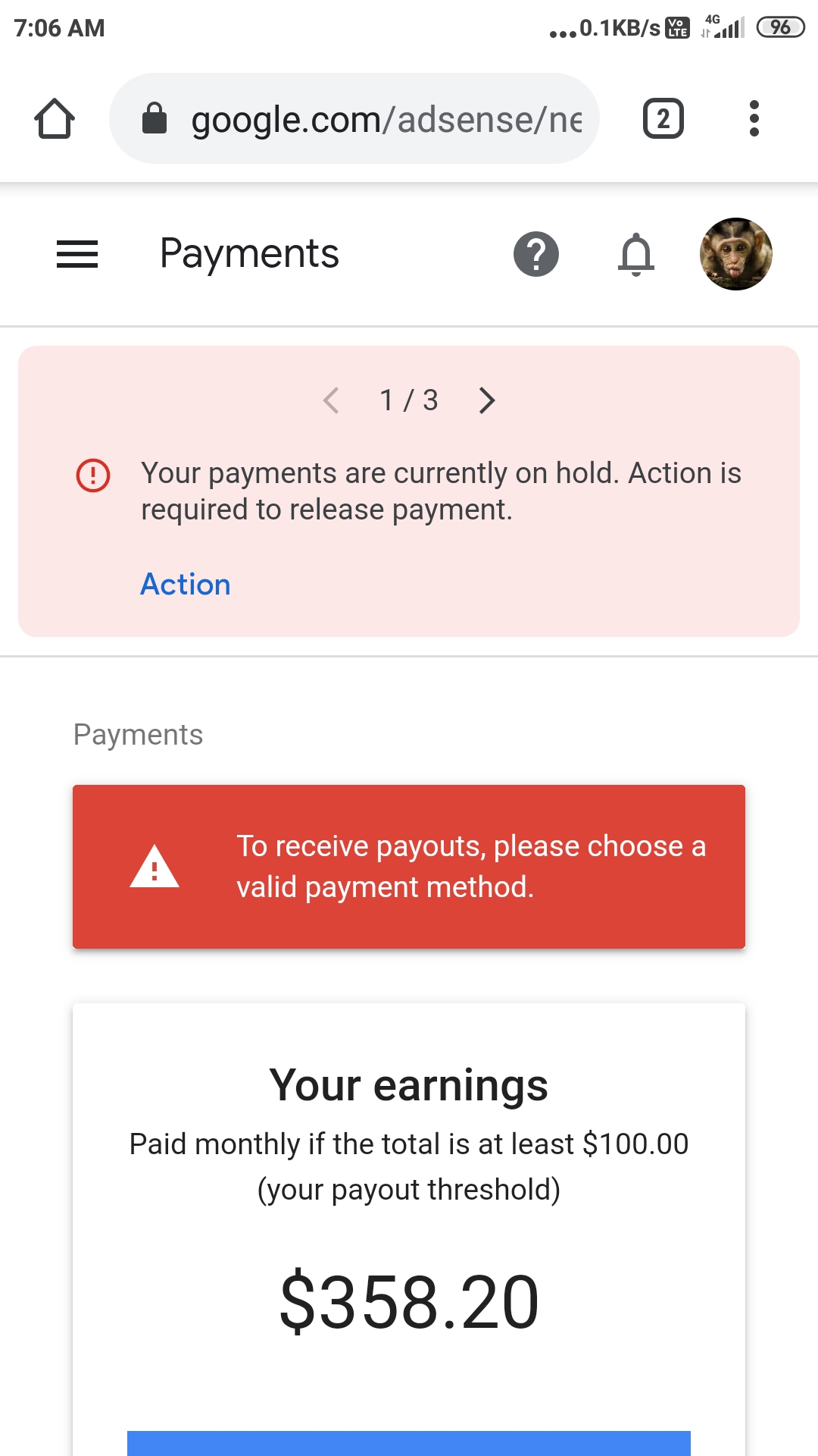 Payment method not showing - Google AdSense Community Payment method not showing - Google AdSense Community