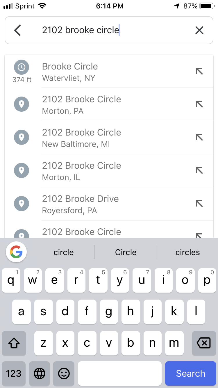 My address is not correct on Google maps and it makes it impossible to ...