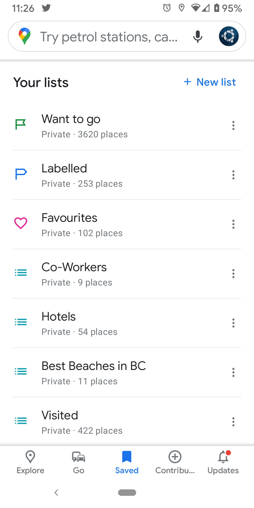 My saved places disappeared from Google Maps... - Google Maps Community