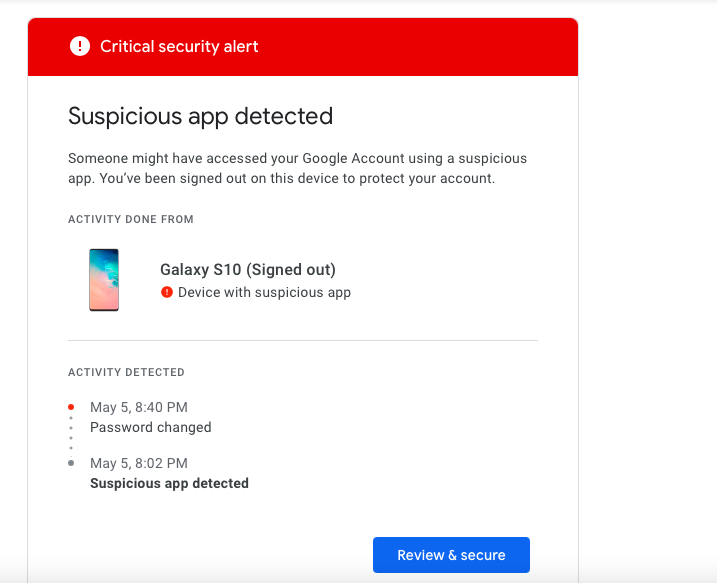In my account suspicious activity detected but not removing why ...