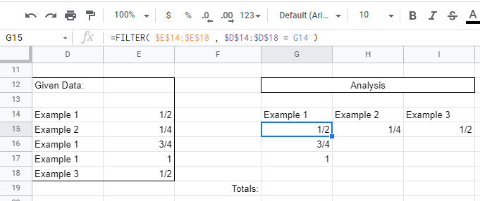 Convert fractions to decimals/Summation - Google Docs Editors Community