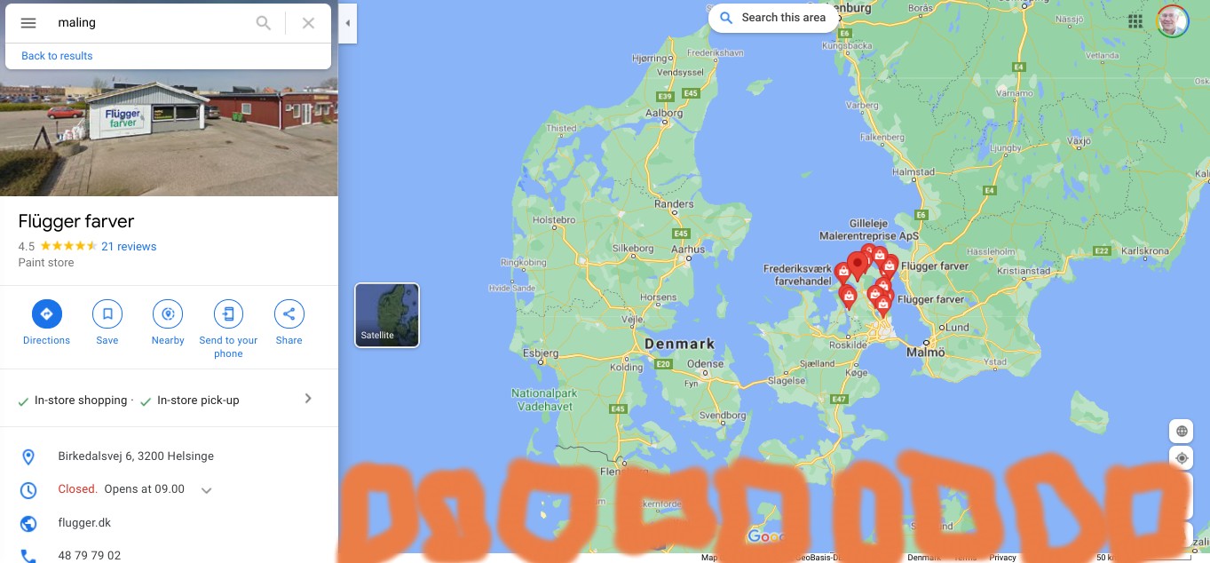 Desktop Maps missing search result cards along the bottom edge of the ...