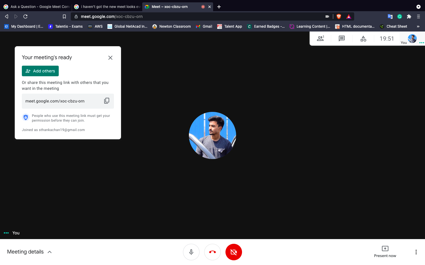 I have a personal google account ,still haven't got the new Google meet ...