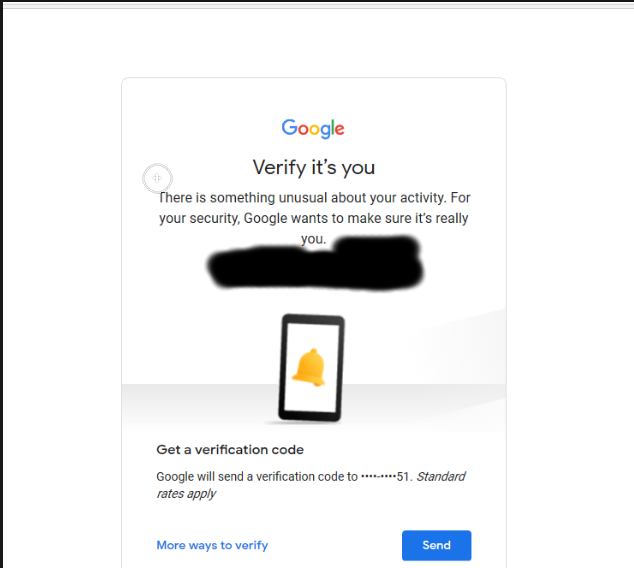 Google keeps sending a verification code to my old phone number ...