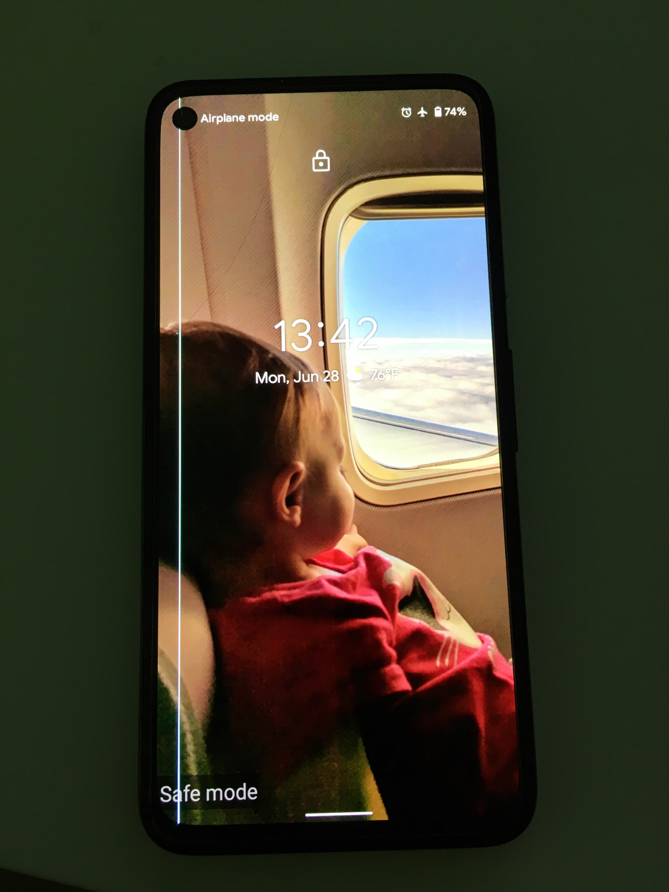Pixel 4A - Blue vertical stripe on screen, 1 pixel wide? - Google Pixel ...
