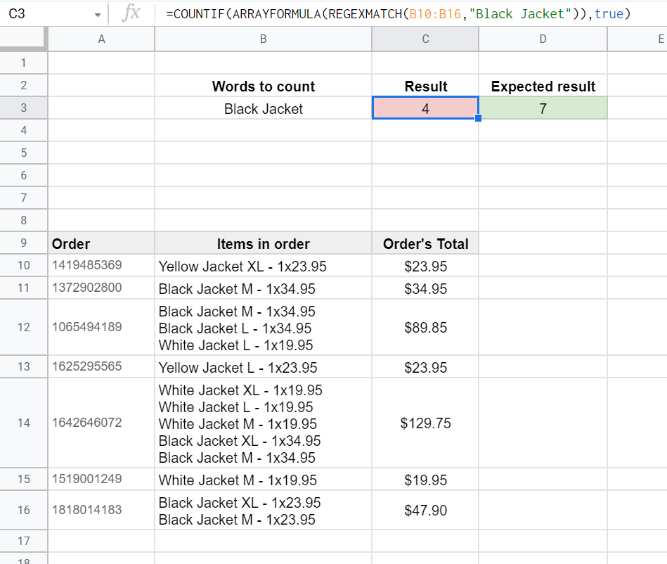 Count How Many Times A Specific Word Appears In The Column Of Text 
