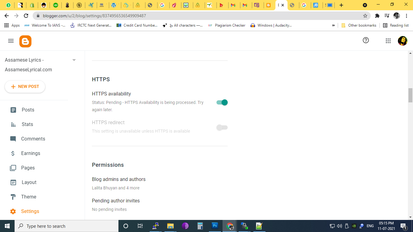 HTTPS availability Status: Pending - HTTPS Availability is being ...