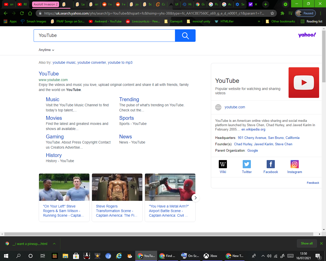 Yahoo Search Yahoo Search