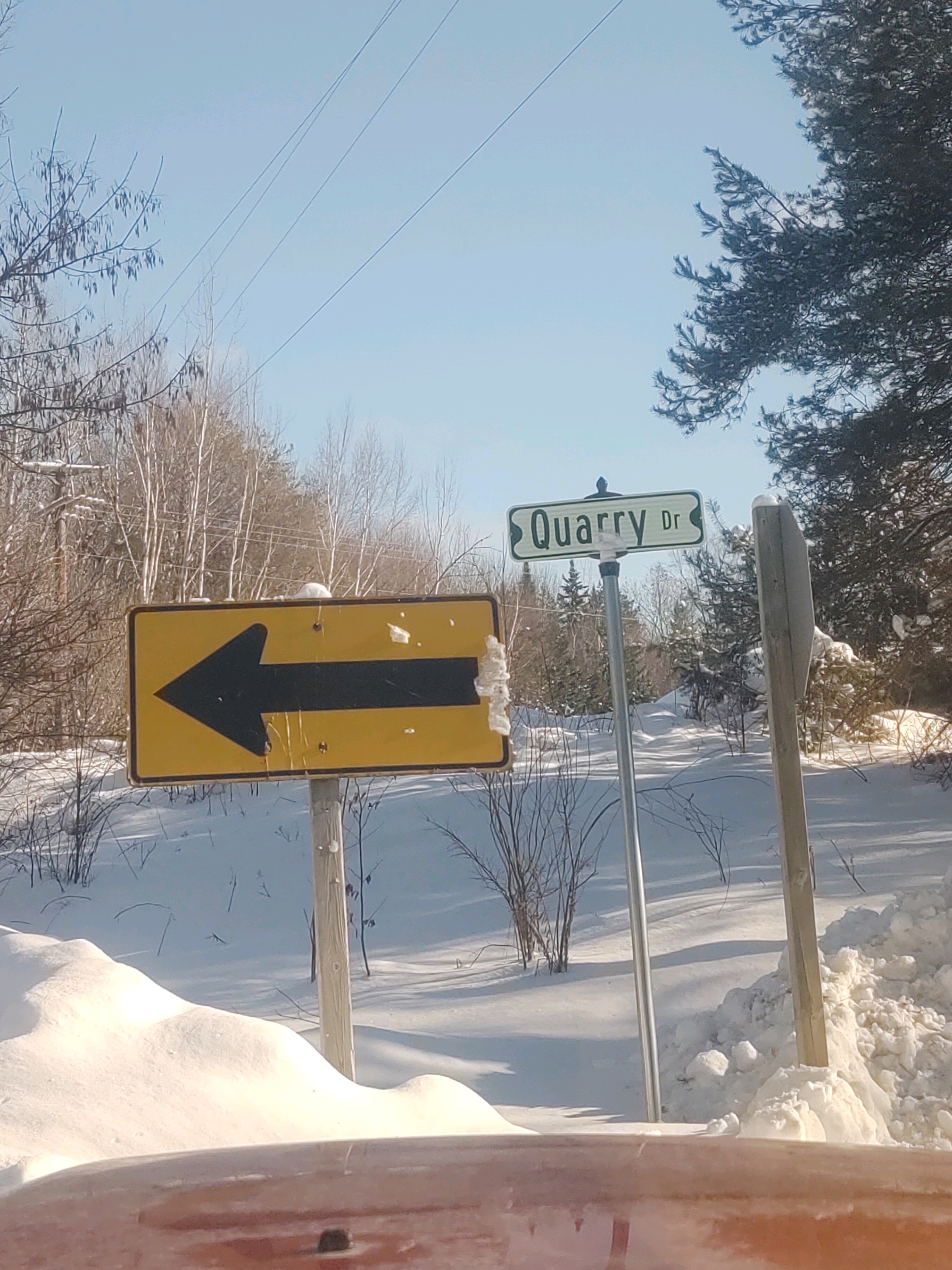 Incorrect road is now directing people directly into an active quarry ...
