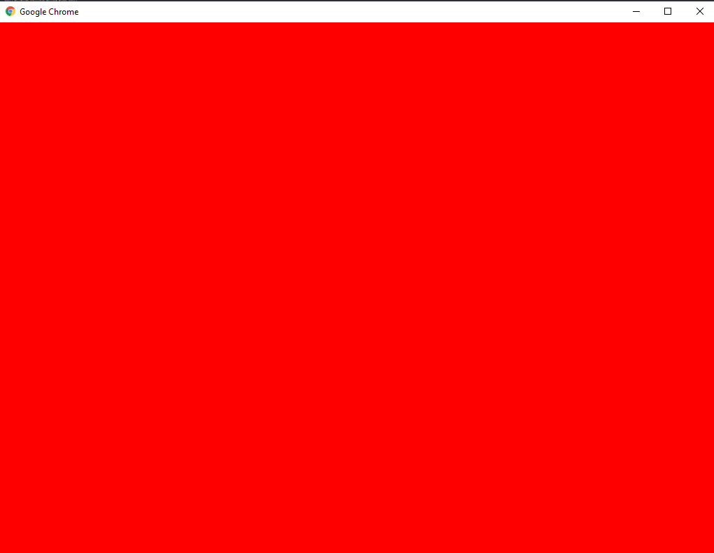 My chrome starts to become red for no reason and I can't see anything ...