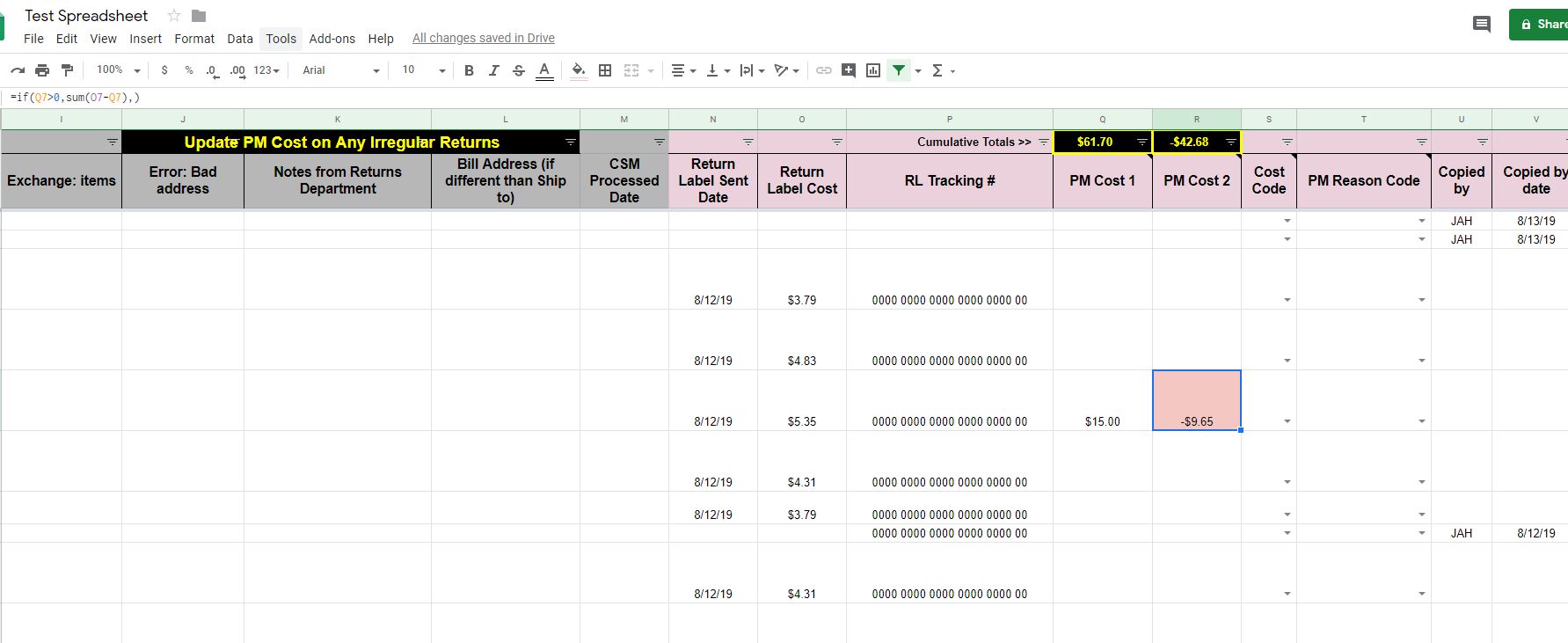 How Do I Make Newly Added Rows Automatically Inherit Pre Existing 4224