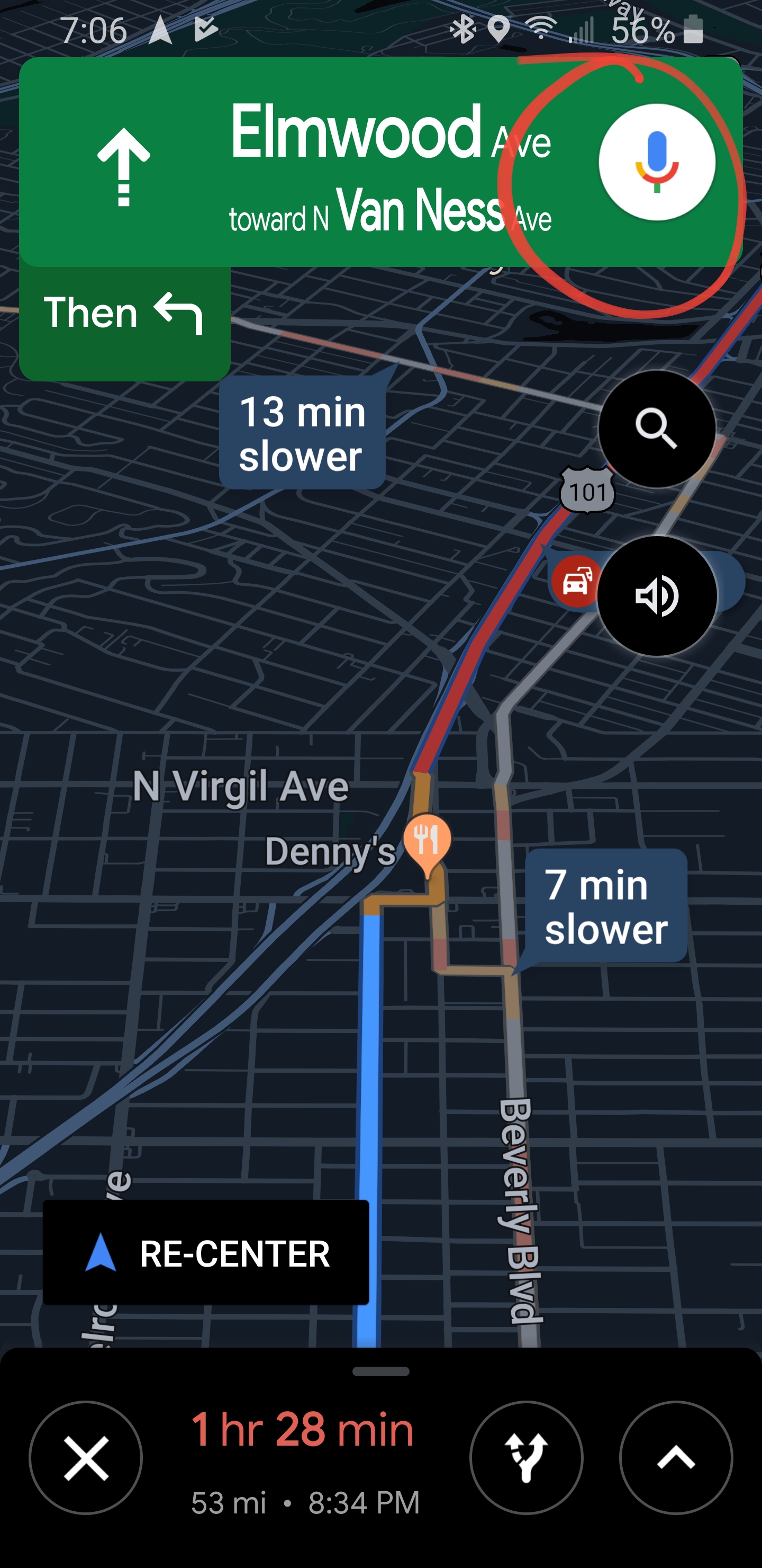 Is It Possible To Dim The Microphone Icon In Night Mode Google Maps Community