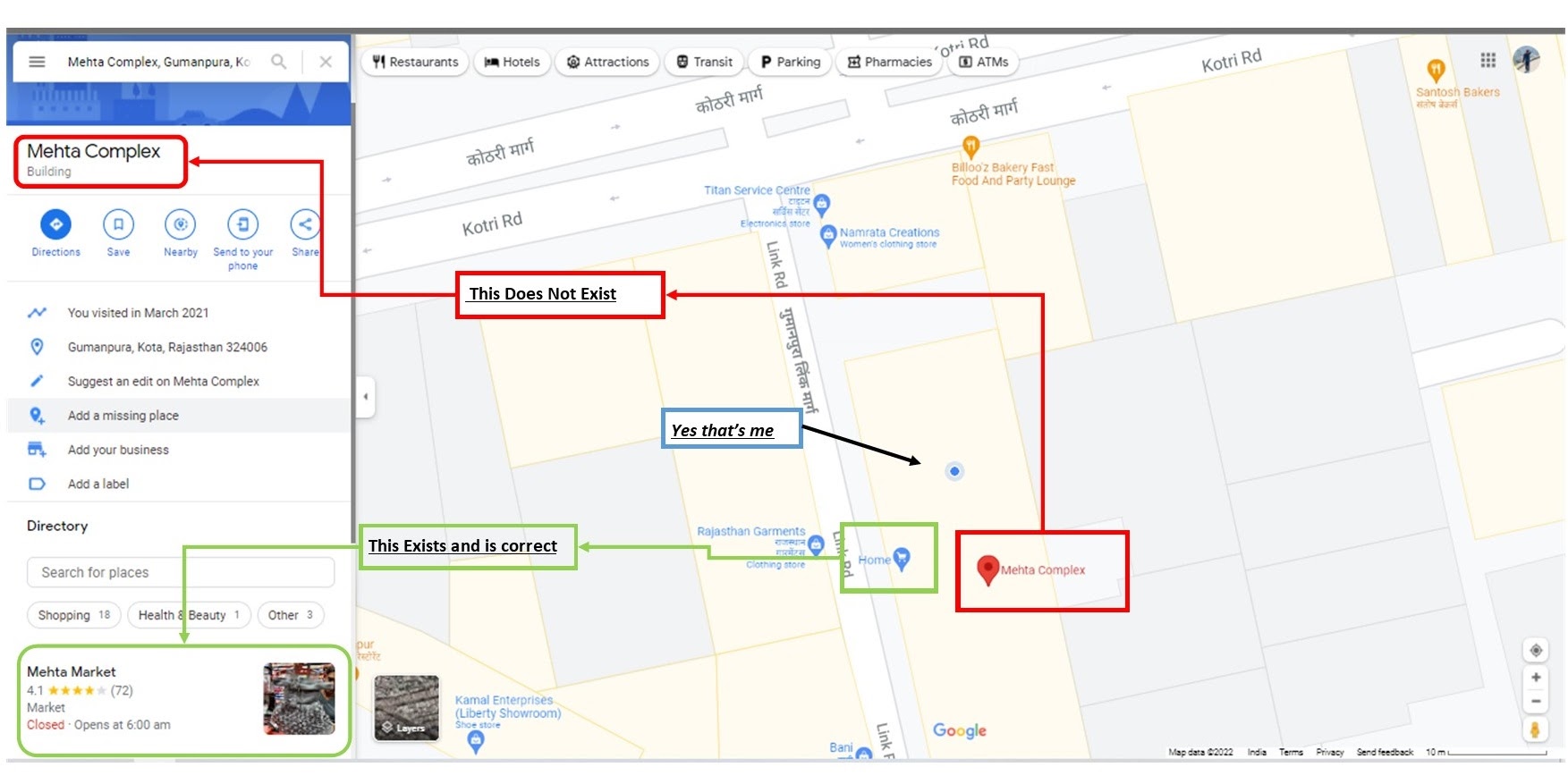Incorrect duplicate marker related to my business on google maps - Google Maps Community