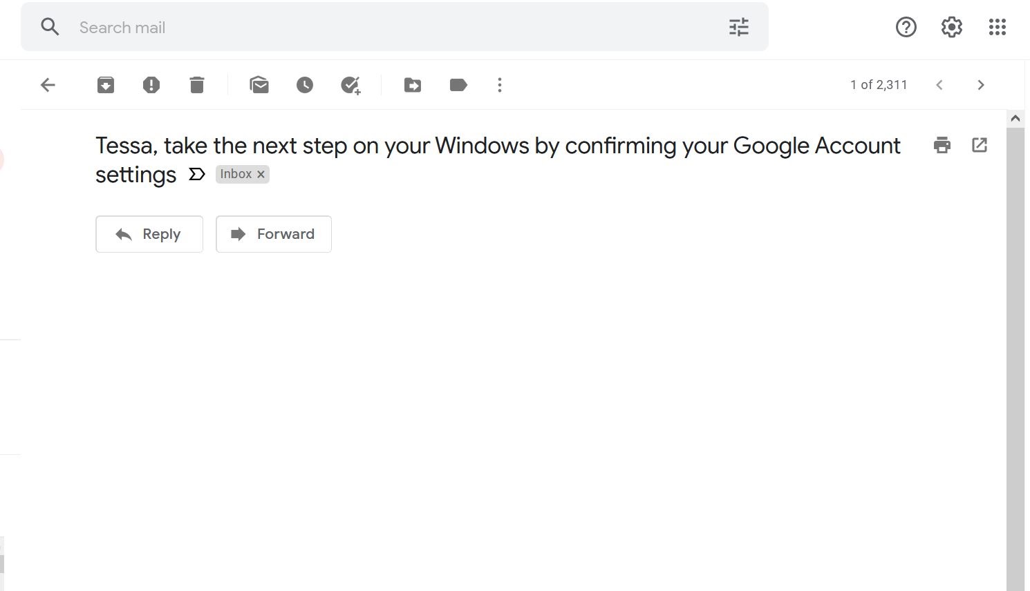 I Cannot Open My Inbox