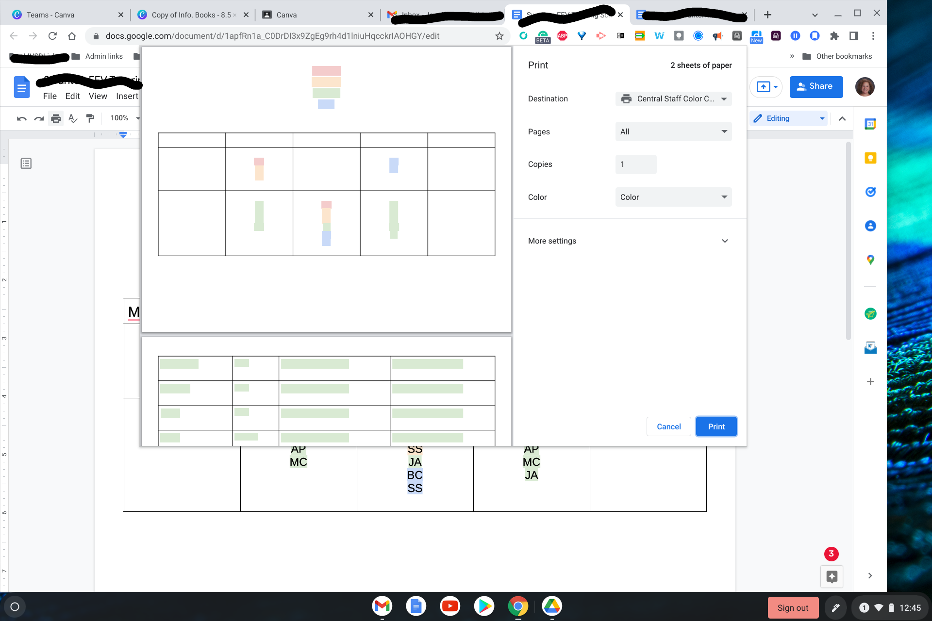 Vanishing text in table in doc - Google Docs Editors Community