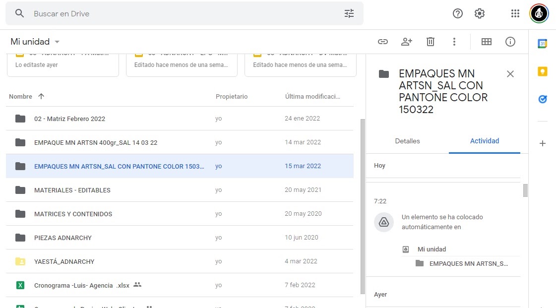 ¿Qué significa el mensaje en el historial de drive? un elemento se ha ...