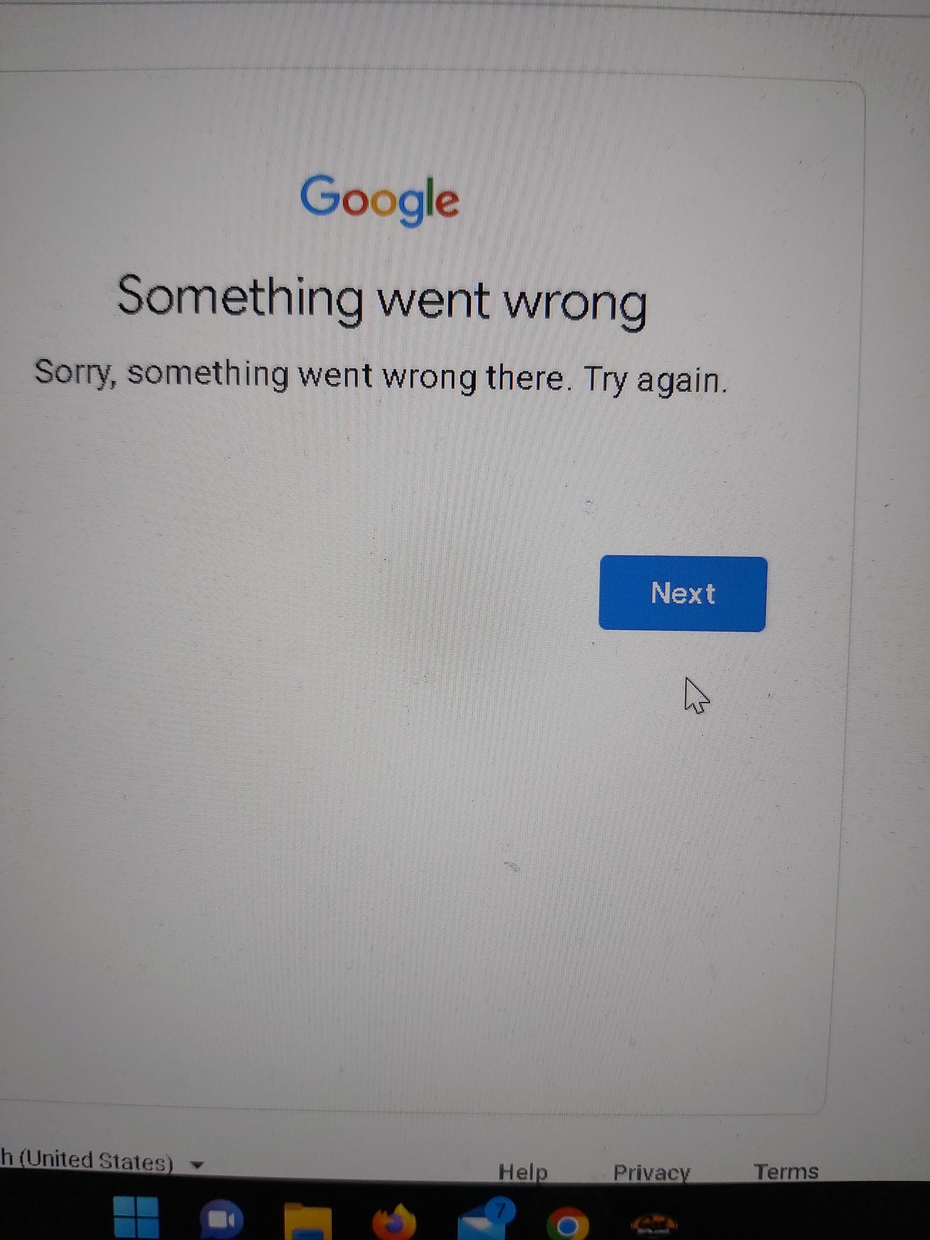 Sorry Try Again