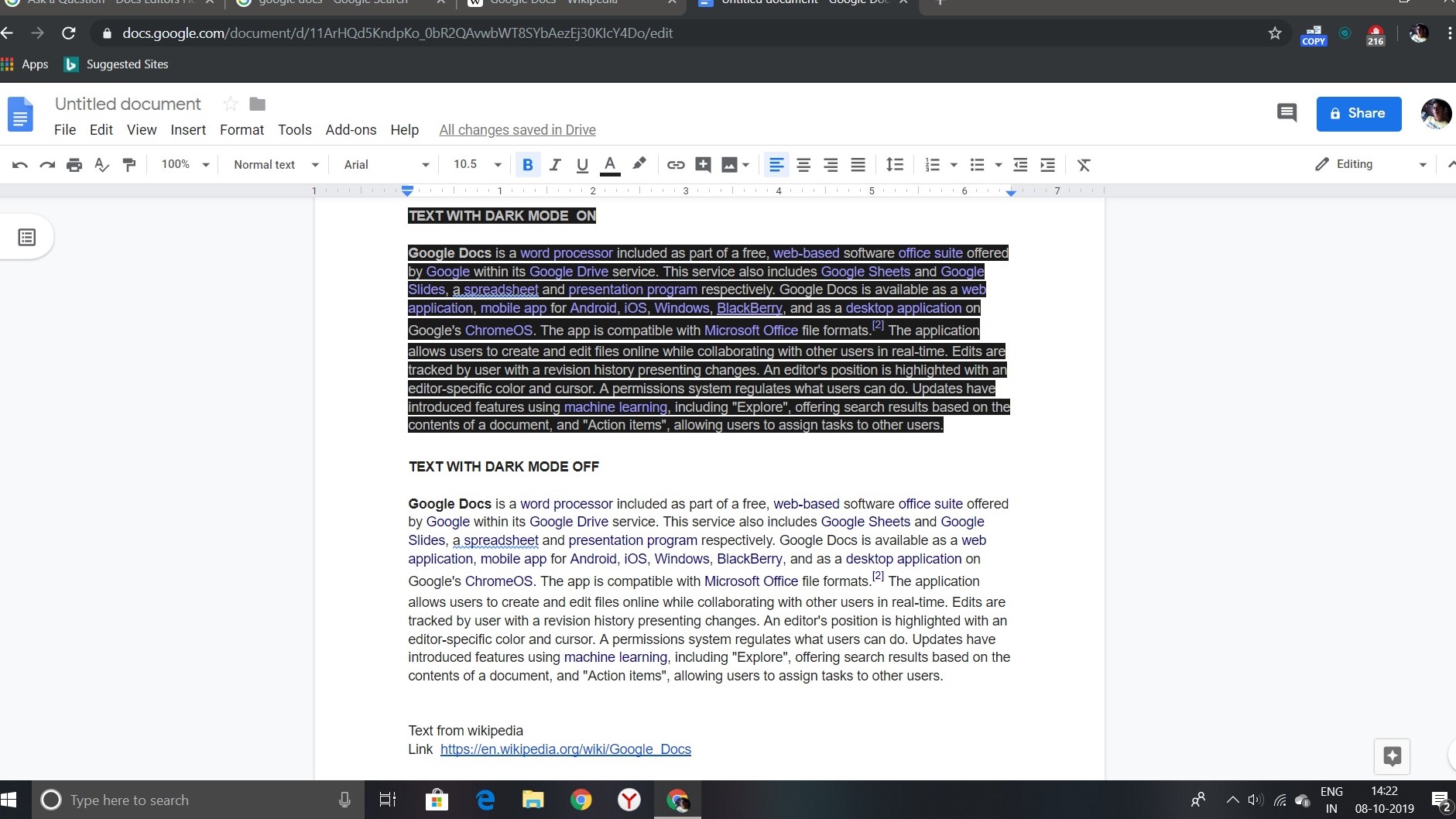 How To Copy Text Without Dark Background On Google Docs If One Is Using