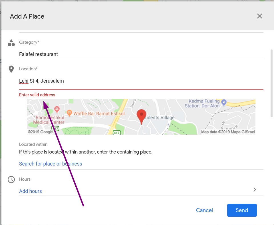 Enter Valid Address Error Google Maps Community