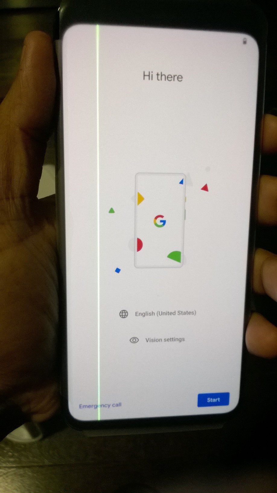 Pixel 4 XL - Green vertical line on Display screen? - Google Pixel ...