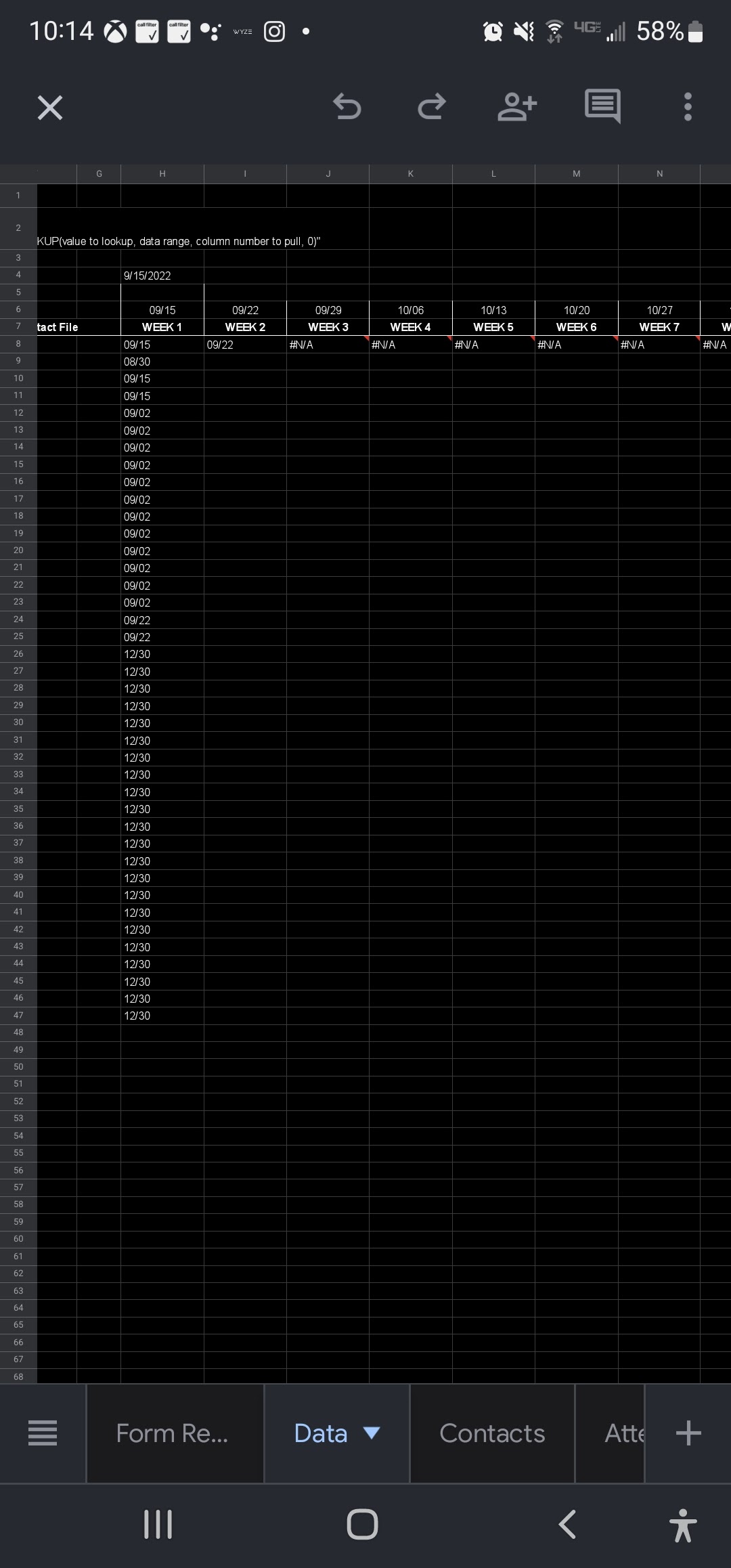Noob status here! Need help figuring out what formula I should ...