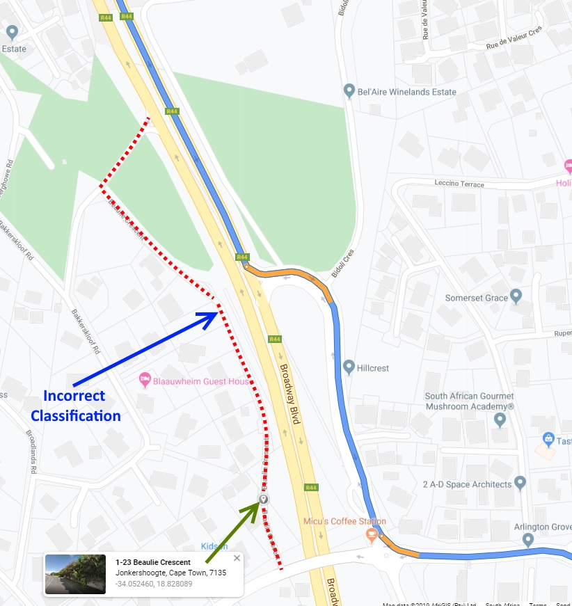 Google Maps Red Line On Route