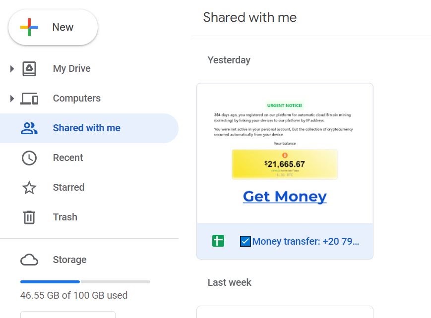 Russian phishing scams in Google Drive - Google Drive Community