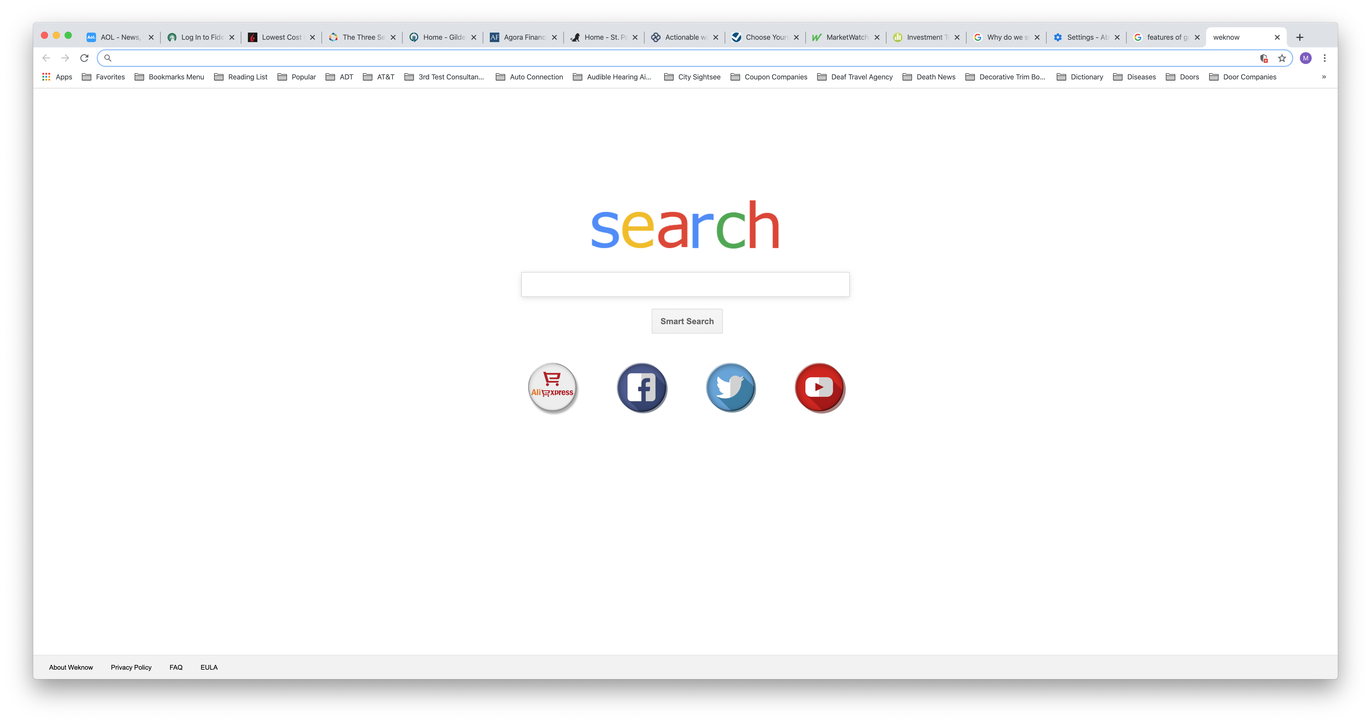Google Chrome New Tab Settings