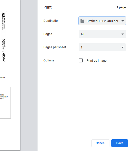 Chrome Will Not Print PDF To Properly Configured Physical Printer 