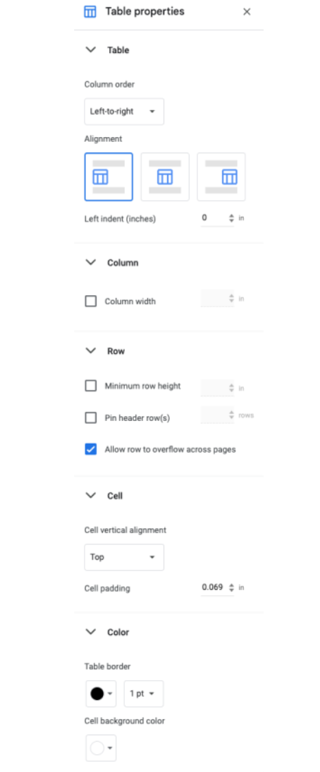 Documento De Google Horizontal