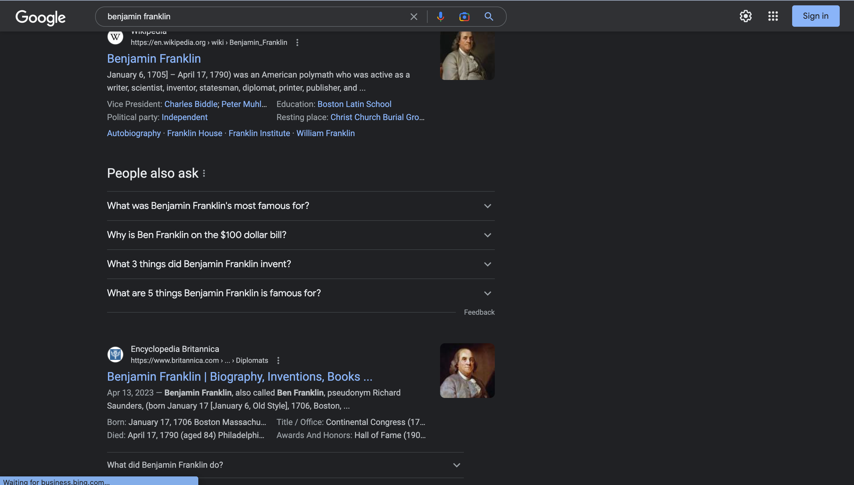 Knowledge panel keeps disappearing upon searching - Google Chrome Community