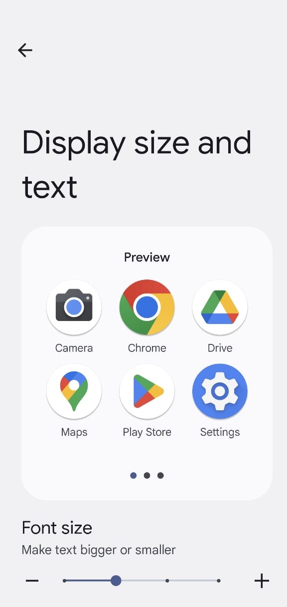 Display Icon Size
