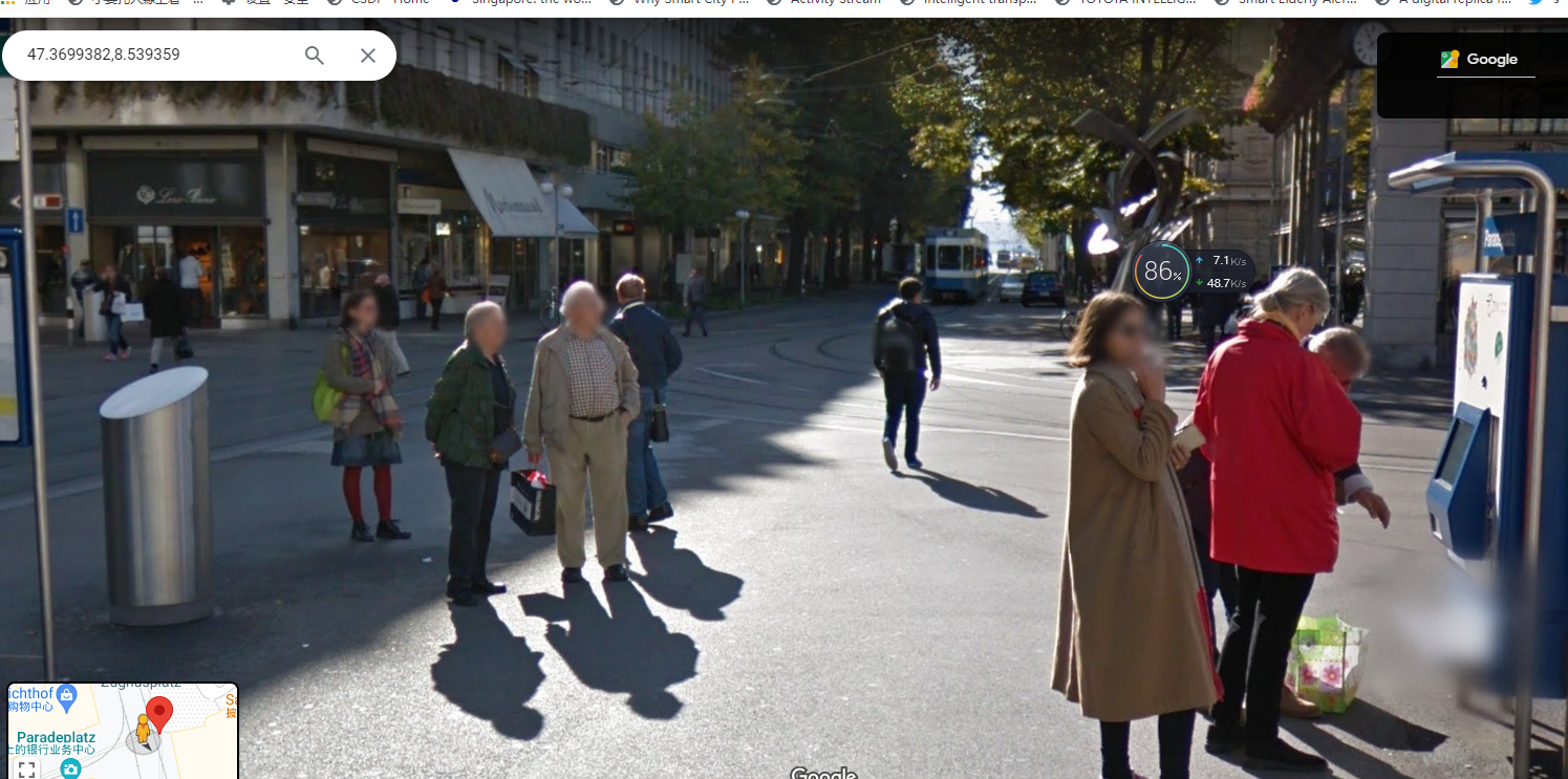 Street View Zurich Switzerland