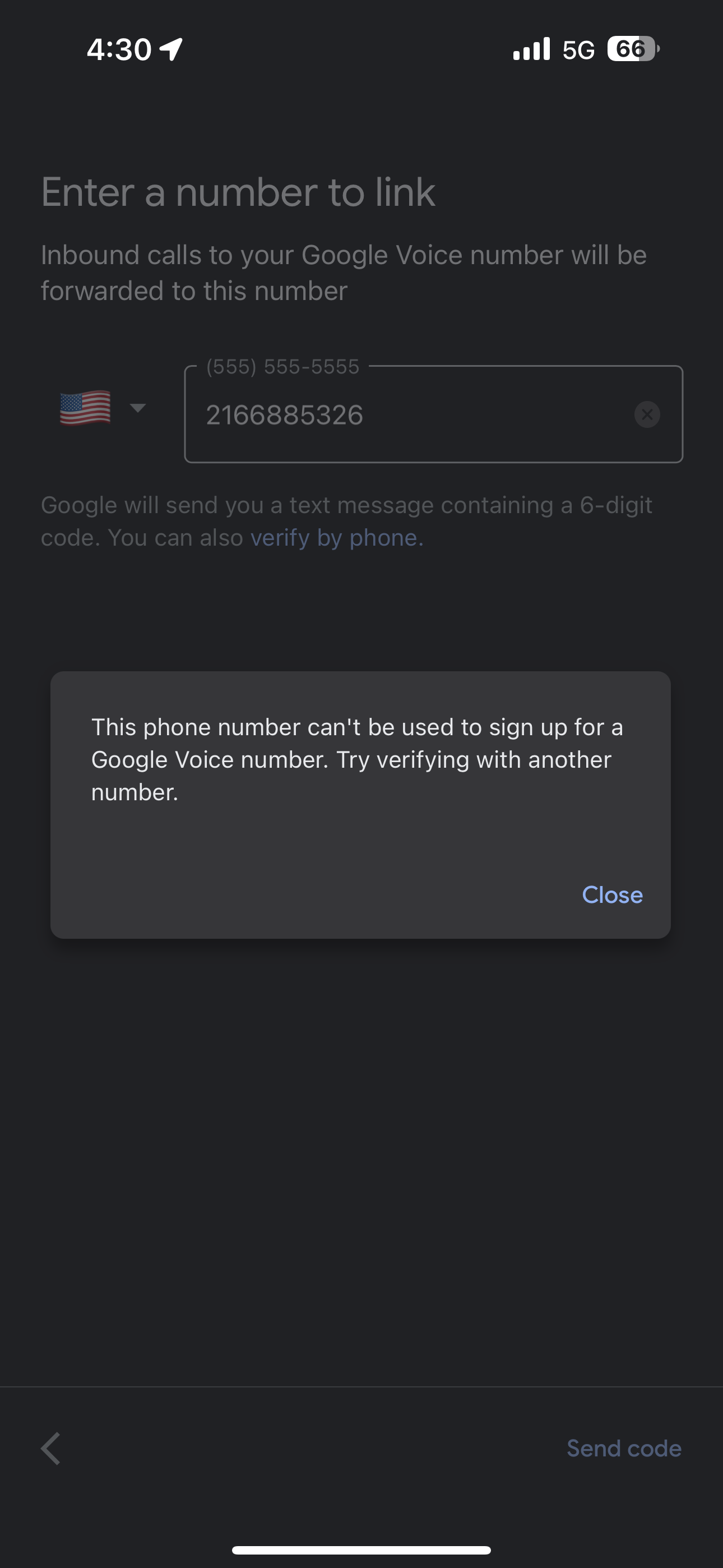 Trying to create new number - Google Voice Community