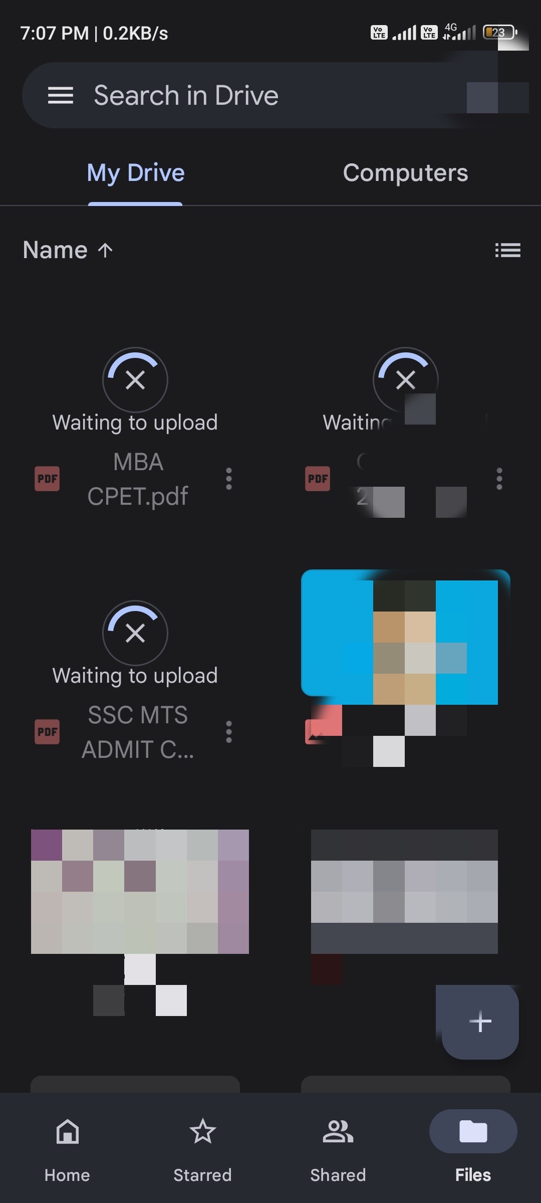 It's continuously showing "waiting for upload" - Google Drive Community