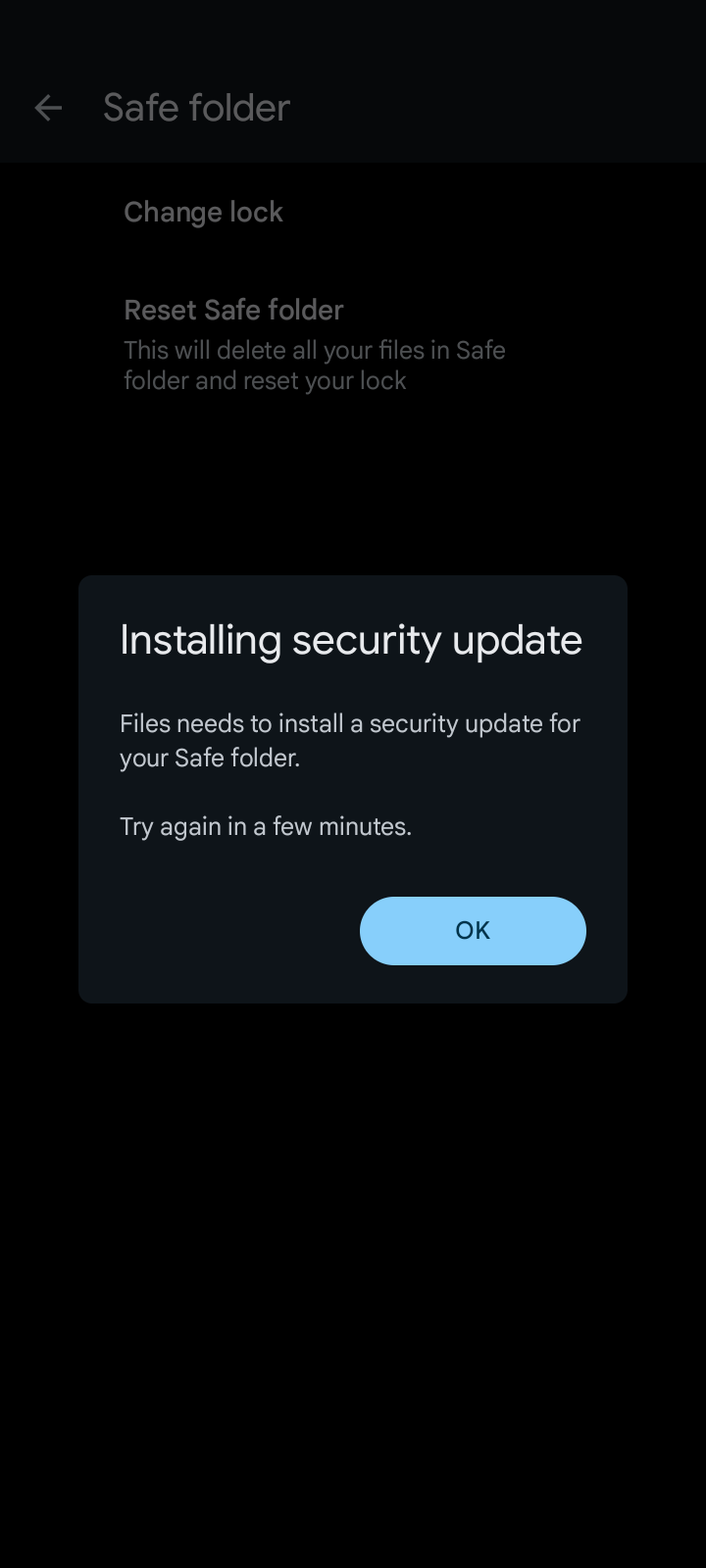 Installing security update - Files by Google Community