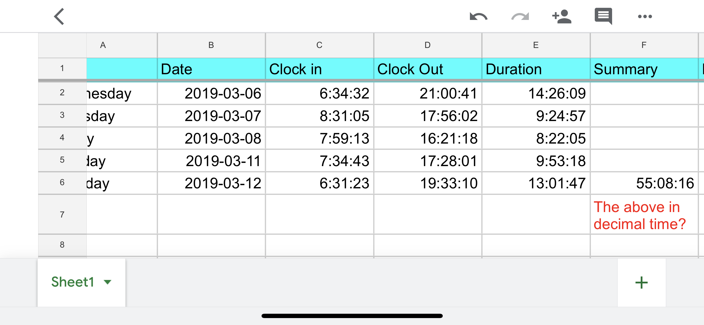 I m Trying To Convert A Total Duration In HH mm ss To Decimal Time To
