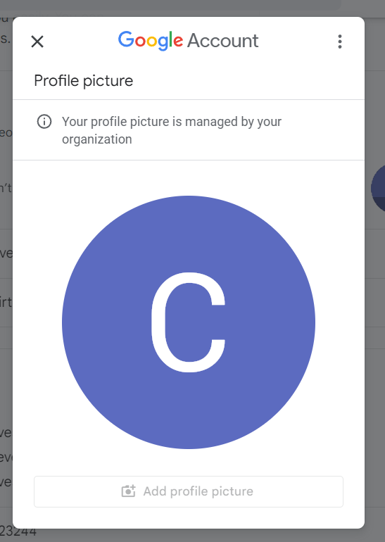 C Google Profile Picture
