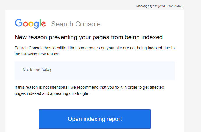 Indexed Understanding Google's “New Reasons Prevent Pages In A