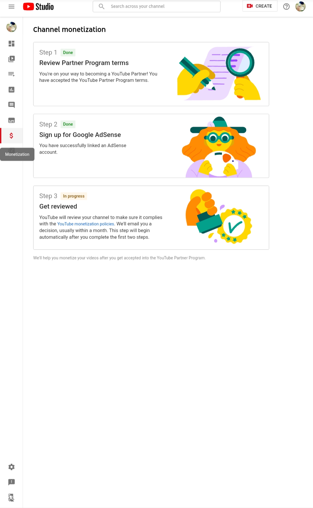 Why is my YouTube channel monetization pending? - YouTube Community