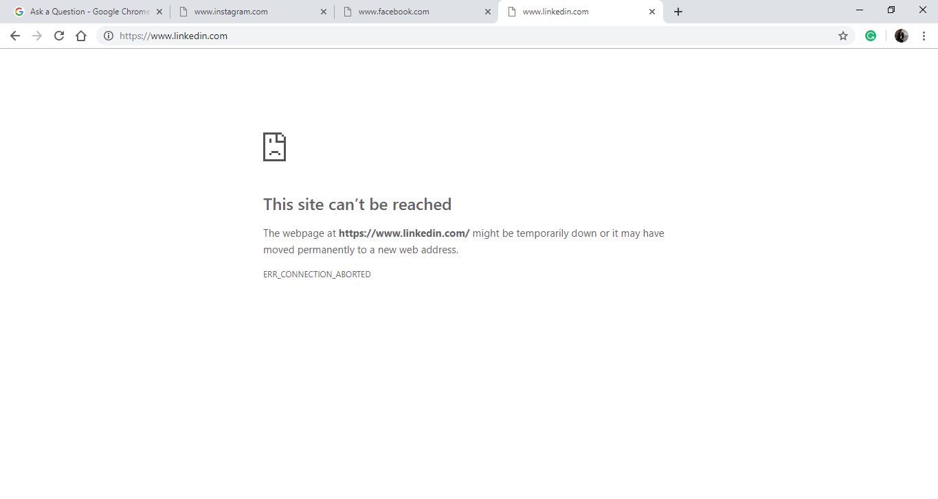 Unable To Open Social Media Sites Google Chrome Community