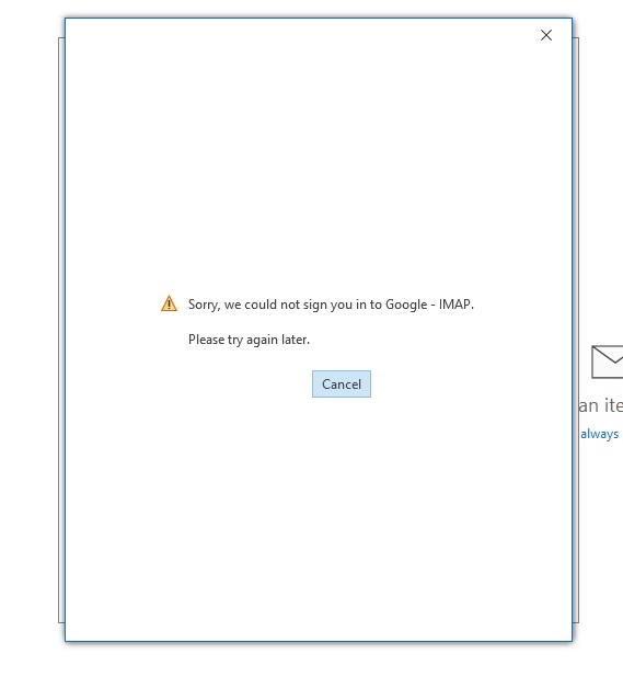 Outlook stopped working with Gmail. - Gmail Community