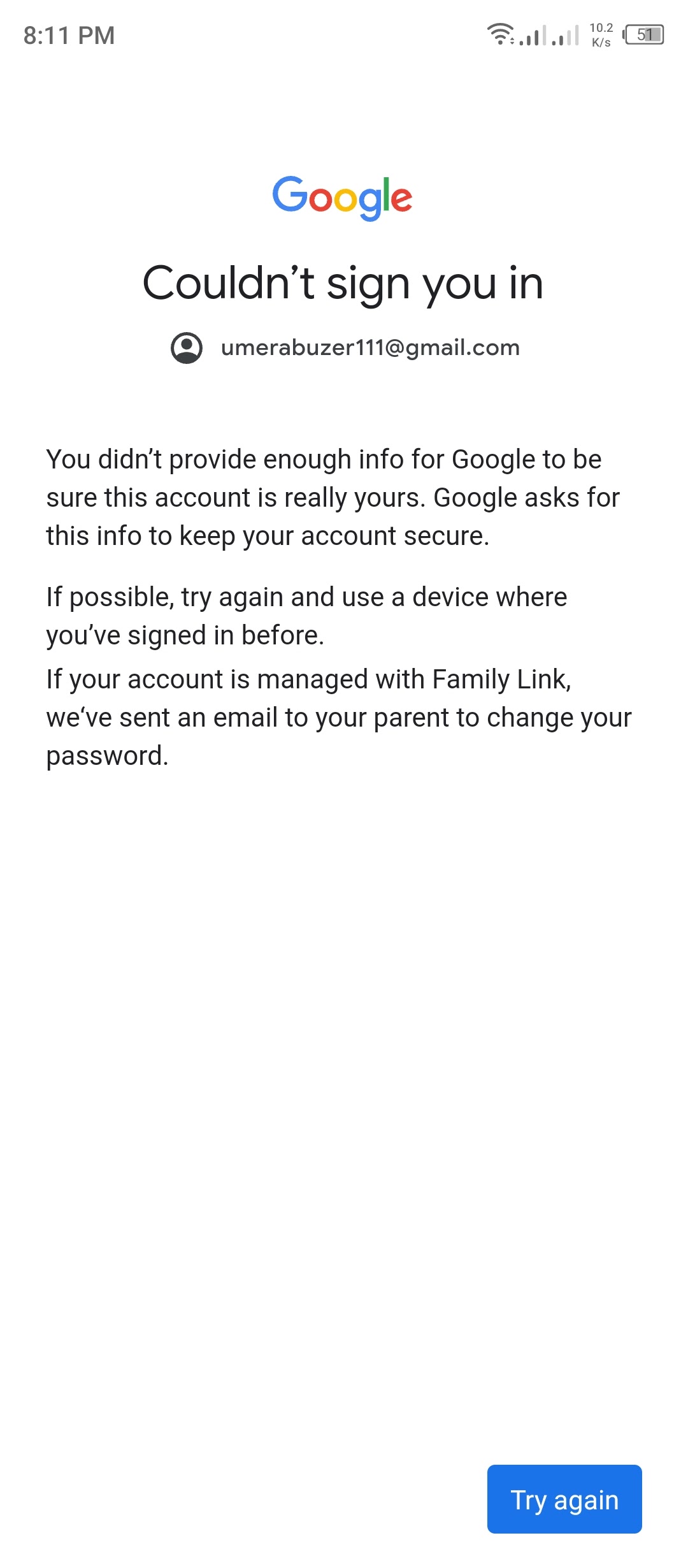 Account recovery - Google Chrome Community
