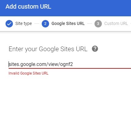 Published Workspace Site URL vs what's allowed in Custom Domain ...