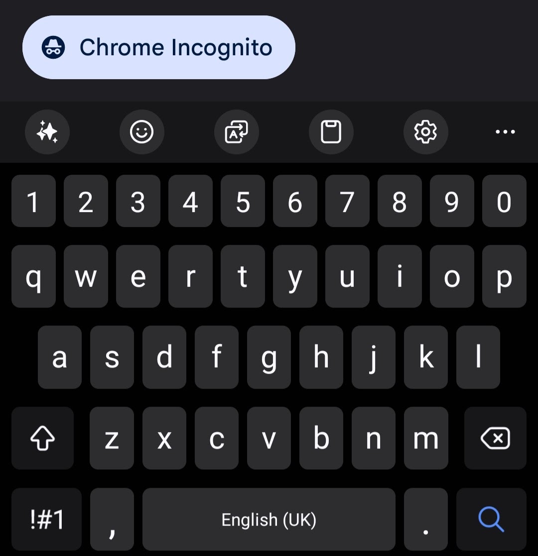 Chrome Incognito Mode Button popping up on my keyboard when searching ...