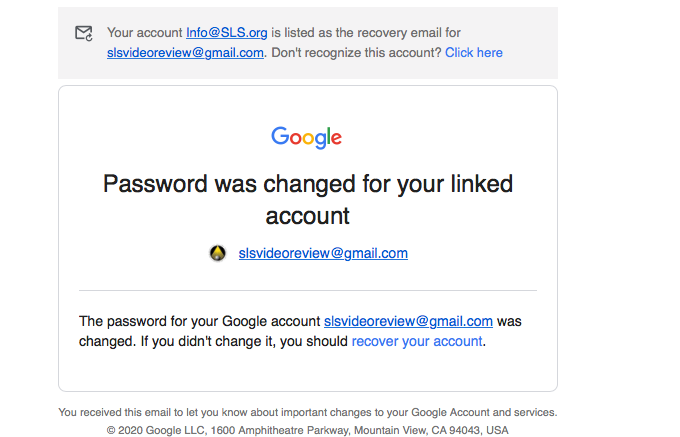 Account Hacked, Password Changed, Google Now Does Not Recognize My ...