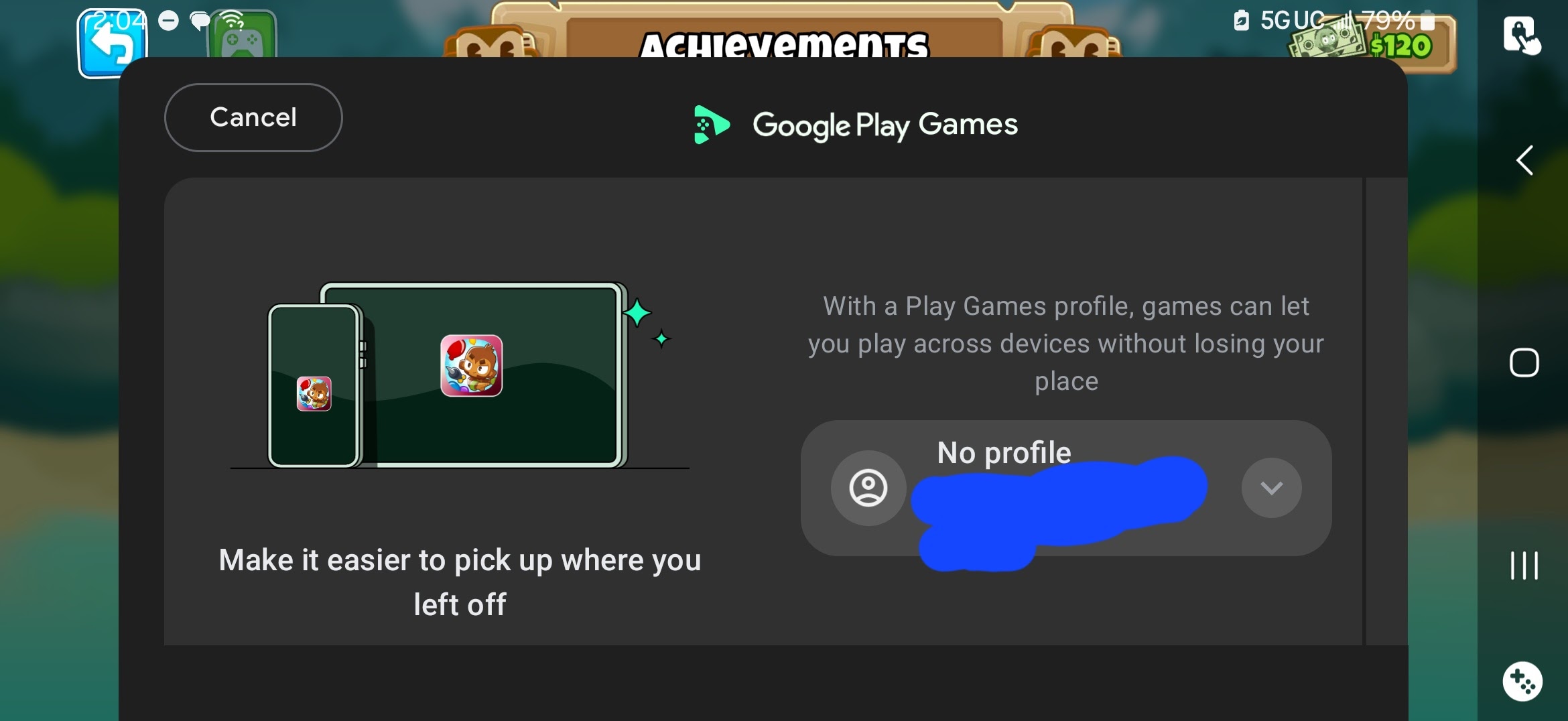 Account shows up as no profile - Google Play Community
